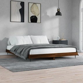 vidaXL Rám postele 120 x 200 cm kompozitní dřevo [832259] Barva: hnědý dub