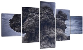 Obraz - Sopečná erupce (125x70 cm)