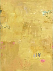 Ručně malovaný obraz na plátně 88x118 cm Yellow Petite – Malerifabrikken