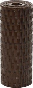 Balkonové zástěny 10 ks hnědé a černé 255 x 19 cm polyratan 156315