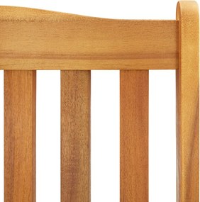 Houpací křeslo s poduškami masivní akáciové dřevo 3064180