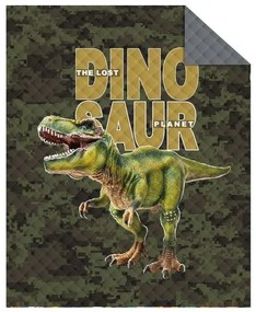 DETEXPOL Přehoz na postel Dinosaur Army  Polyester, 170/210 cm