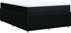 Box spring postel s matrací černá 140 x 190 cm textil 3285569