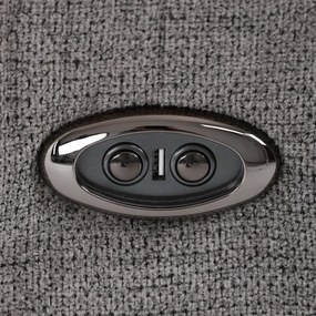 Autronic Elektrické polohovací křeslo BRISTOL — šedá látka