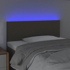 Čelo postele s LED taupe 100x5x78/88 cm textil 3121326