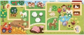 DODO Puzzle-labyrint Cesta farmou / 10 dílků / 54 x 22 cm