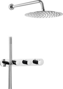 Sapho Rhapsody - Sprchový set s termostatem pod omítku, s tělesem, průměr 30 cm, chrom MB623-02