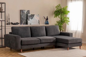 Hanah Home Rohová pohovka BERLIN pravá antracitová
