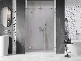 Mexen Lunar sprchové dveře výklopné levé 120 cm, transparentní, chrom - 834S-120-050-01-00-L