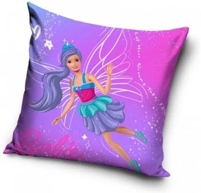 Carbotex Povlak na polštářek Barbie a Kouzelná víla 40x40 cm