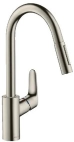 Hansgrohe Focus M41 - Dřezová baterie s výsuvnou sprškou, vzhled nerezu 31815800