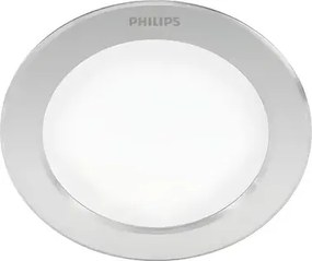 PHILIPS Podhledové LED svítidlo Diamond stříbrné / 3,5W / 300lm / 2700
