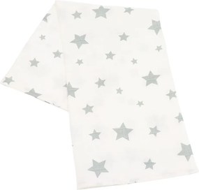 Látková tetra osuška New Baby Softy 90 x 110 cm 2 ks šedo-bílá