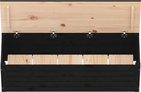 vidaXL Úložný box 109x36,5x33 cm masivní borové dřevo [823628] Barva: Přírodní