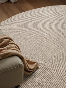 Koberec Hanse Home Calmio naturální / bílý kruh