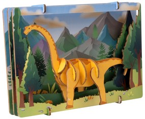 EscapeWelt 3D dřevěné puzzle Brontosaurus