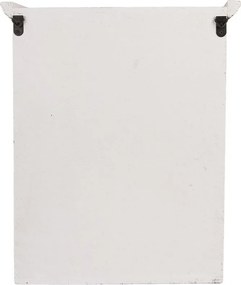 Bílo - hnědá antik nástěnná dřevěná polička Julia - 36*15*43 cm