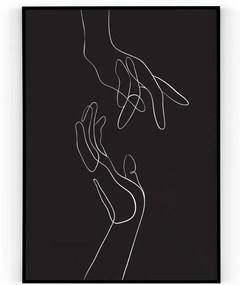Plakát / Obraz Ruce Samolepící plátno A4 - 21 x 29,7 cm