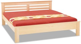 Krajča Manželská postel z masivu Aneta 200 x 200 cm Povrchová úprava: Bez nátěru, Druh dřeva: Buk