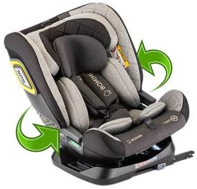 Bomimi IDEAfix I-SIZE 360° 40-150 autosedačka, metalic melange