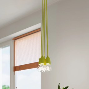 Sollux Lighting Závěsné svítidlo DIEGO 3 žluté
