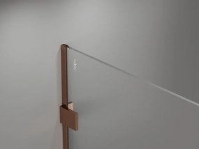 Mexen Lunar sprchová stěna pravá 150 x 200 cm, 8mm čiré sklo, růžové zlato, 830-150-000-60-00-P