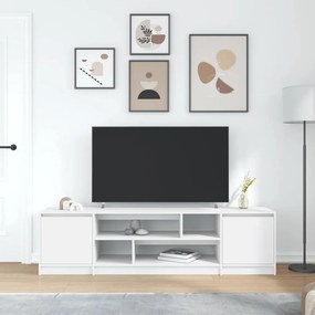 TV skříňka bílá 188,5x41x50 cm kompozitní dřevo 3328417