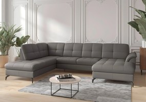 XXXLutz SEDACÍ SOUPRAVA, textil, kůže, mokka Sit & More - Sedací soupravy - 00014401633Z