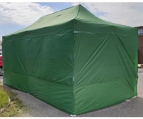 Nůžkový Párty stan 3x6m ALU Premium 4ks plné bočnice Barva: Zelená