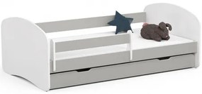 Dětská postel SMILE 180x90 cm - šedá