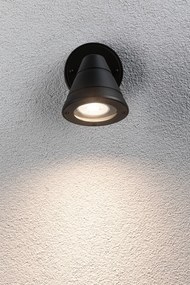 P 94734 Venkovní nástěnné svítidlo Trian IP44 kruhové 100x125mm max. 35W 230V antracit hliník - PAULMANN