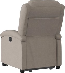 Zvedací polohovací křeslo taupe textil 3204172