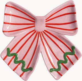 Ručně malovaný servírovací talíř z dolomitu Ribbon