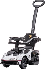 AIYAPLAY 2v1 Lamborghini Essenza SCV12 Pushing Car pro děti 12-36 měsíců s houkačkou, odnímatelnou rukojetí a bezpečnostním zábradlím 86,5x40x89,5 cm…