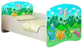 Dětská postel - Dinosaur 140x70 cm