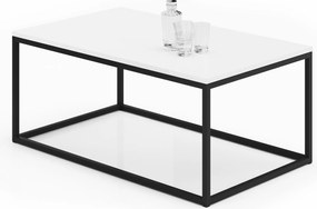 ADRK Furniture Konferenční stolek NARISA 100x60 CT-NAR-B-W