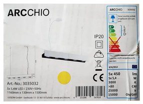 Arcchio | Arcchio - LED Stmívatelný lustr na lanku OLINKA 5xLED/5,4W/230V | LW0150