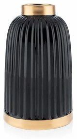 DekorStyle Váza Rosie 20 cm černá