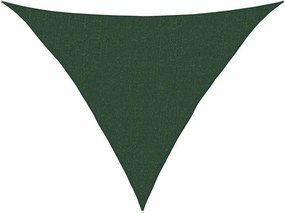 Plachta proti slunci 160 g/m² tmavě zelená 2,5x2,5x3,5 m HDPE 311471
