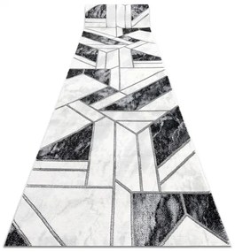 Běhoun EMERALD 81953 geometrický moderní krémový černý stříbrný Šíře: 100 cm