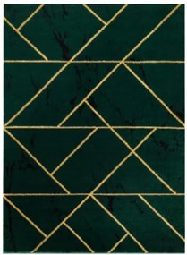 Dywany Łuszczów, Kusový koberec Emerald geometric 1012 green and gold, 160x220, zelená, chodba / předsíň
