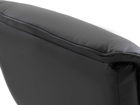 HOMCOM Relaxační křeslo s podnožkou - TV křeslo s čalouněním, 360° otočné, 145° nastavitelné, retro design Chesterfield, PU potah, dřevěné detaily, k…