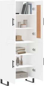Skříň highboard bílá 69,5 x 34 x 180 cm kompozitní dřevo 3199577