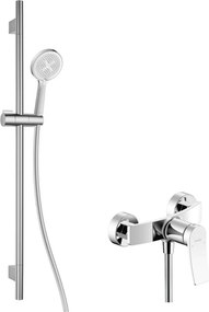kielle Meara - Sprchový set s baterií, tyčí, hadicí a sprchovou hlavicí EcoSpare, chrom 20626SN10