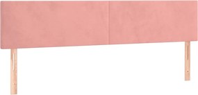Box spring postel s matrací růžová 160x200 cm samet 3130852