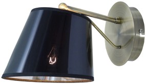 CLX Nástěnná moderní lampa PIETRO, 1xE14, 40W, černá 21-54975