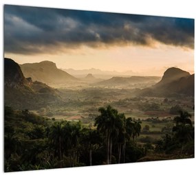 Skleněný obraz - Kubánské vrcholky (70x50 cm)