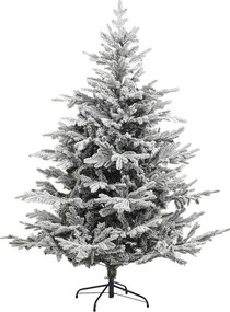 Umělý vánoční stromeček na kovovém stojanu, s umělým sníhem, 150 cm