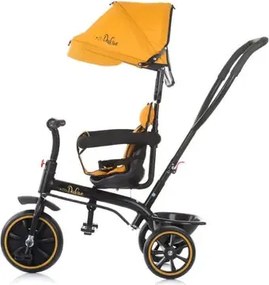 CHIPOLINO Tříkolka se stříškou Pulse 2v1 Mustard / od 1.5 roku / do 25