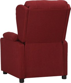 Polohovací křeslo vínové textil 339051